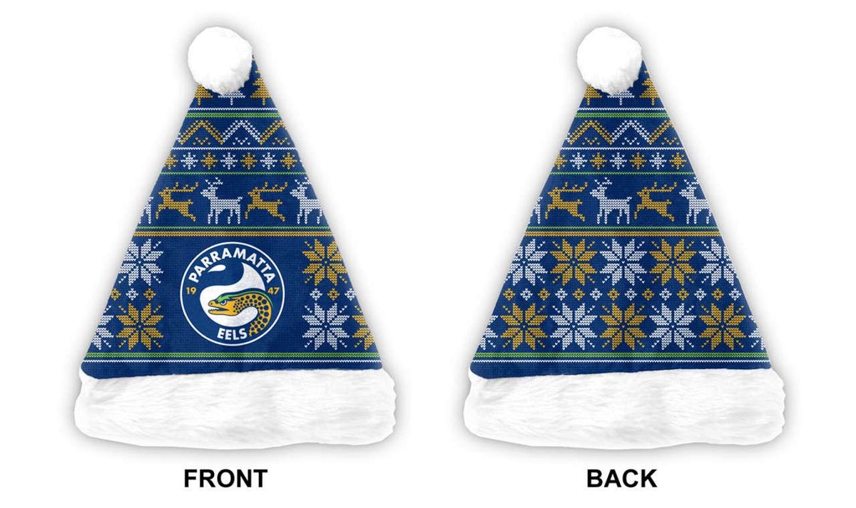 NRL Xmas Santa Hat - Eels – Nextra Bateau Bay