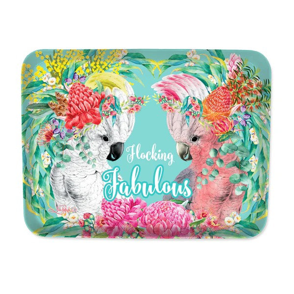Melamine Flocking Fabulous Snack Tray - Lisa Pollock – Nextra Bateau Bay