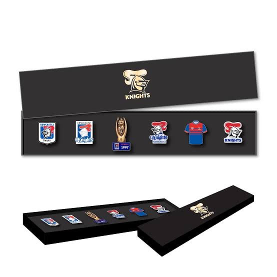 NRL Pin Set - Newcastle Knights – Nextra Bateau Bay