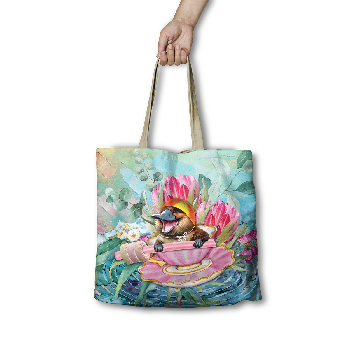 Lifesaver Platypus Shopping Bag - Lisa Pollock – Nextra Bateau Bay