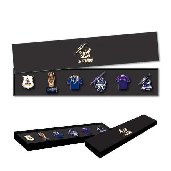NRL Pin Set - Melbourne Storm – Nextra Bateau Bay