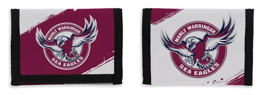 NRL Nylon Sports Wallet- Sea Eagles – Nextra Bateau Bay
